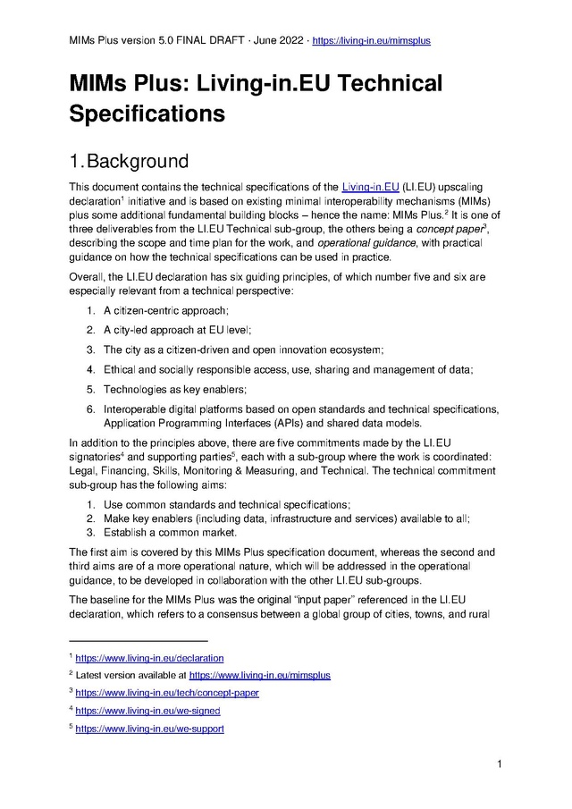 MIMs Plus version 5 Final - OpenCommons
