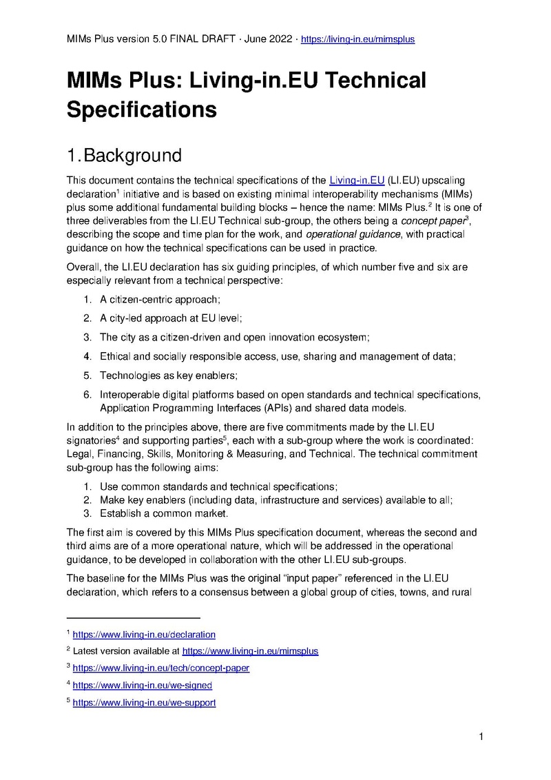 MIMs Plus version 5 Final - OpenCommons