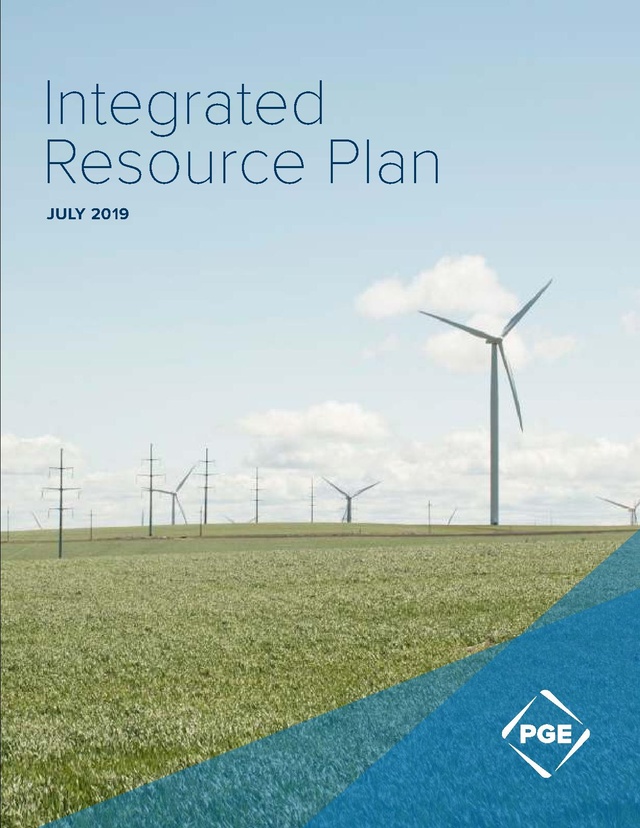PGE Integrated Resource Plan - OpenCommons