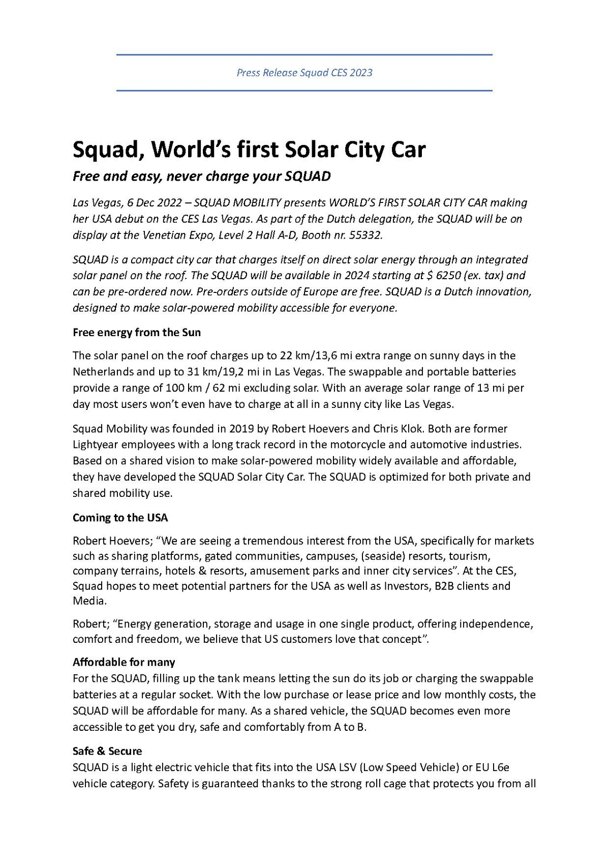 Squad Solar City Car - OpenCommons