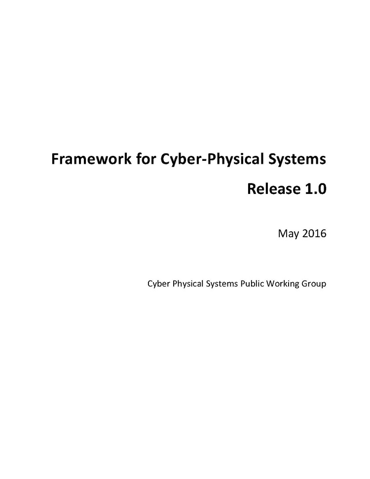 Framework for Cyber-Physical Systems - OpenCommons