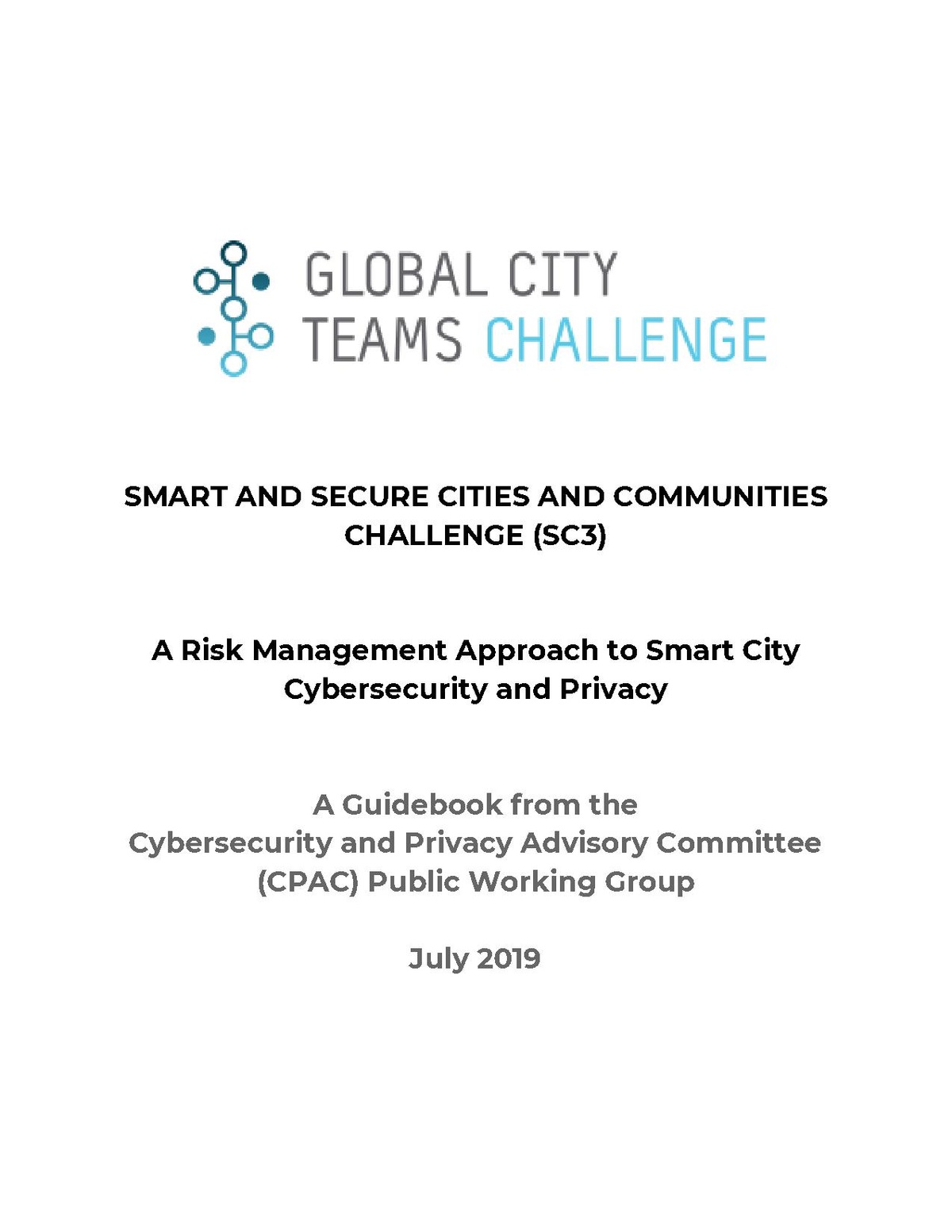 Smart and Secure Cities and Communities Challenge (SC3) - OpenCommons