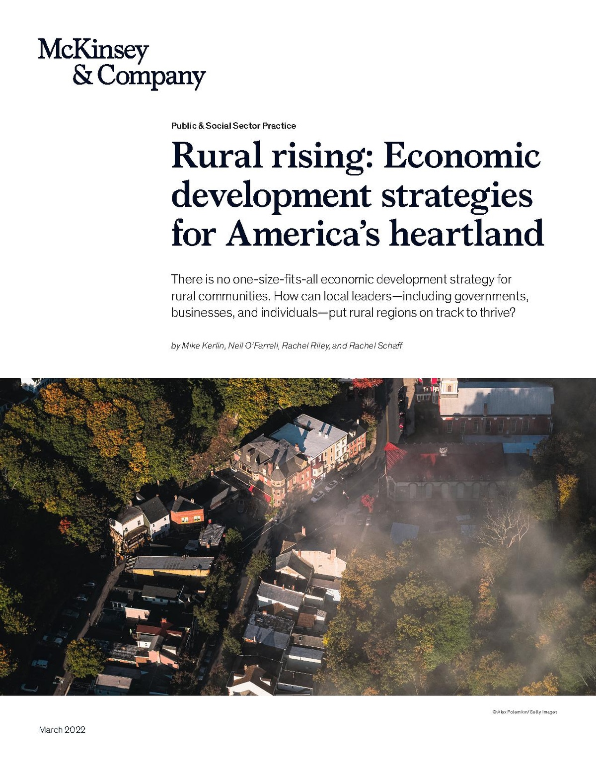 Rural rising: Economic development strategies for America’s heartland ...