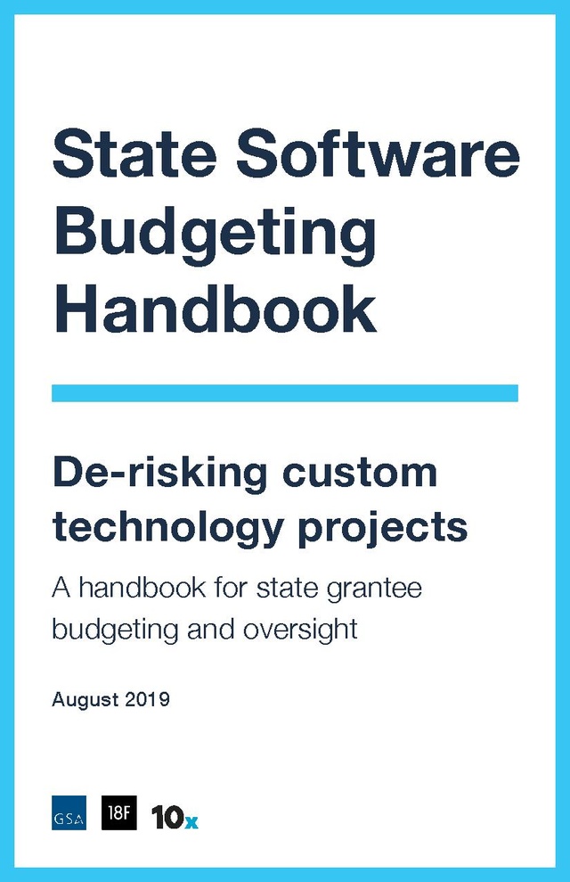 State Software Budgeting Handbook - OpenCommons