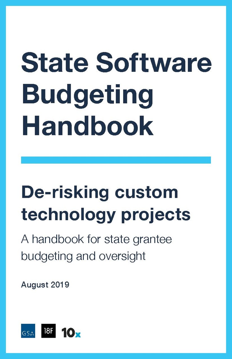 State Software Budgeting Handbook - OpenCommons